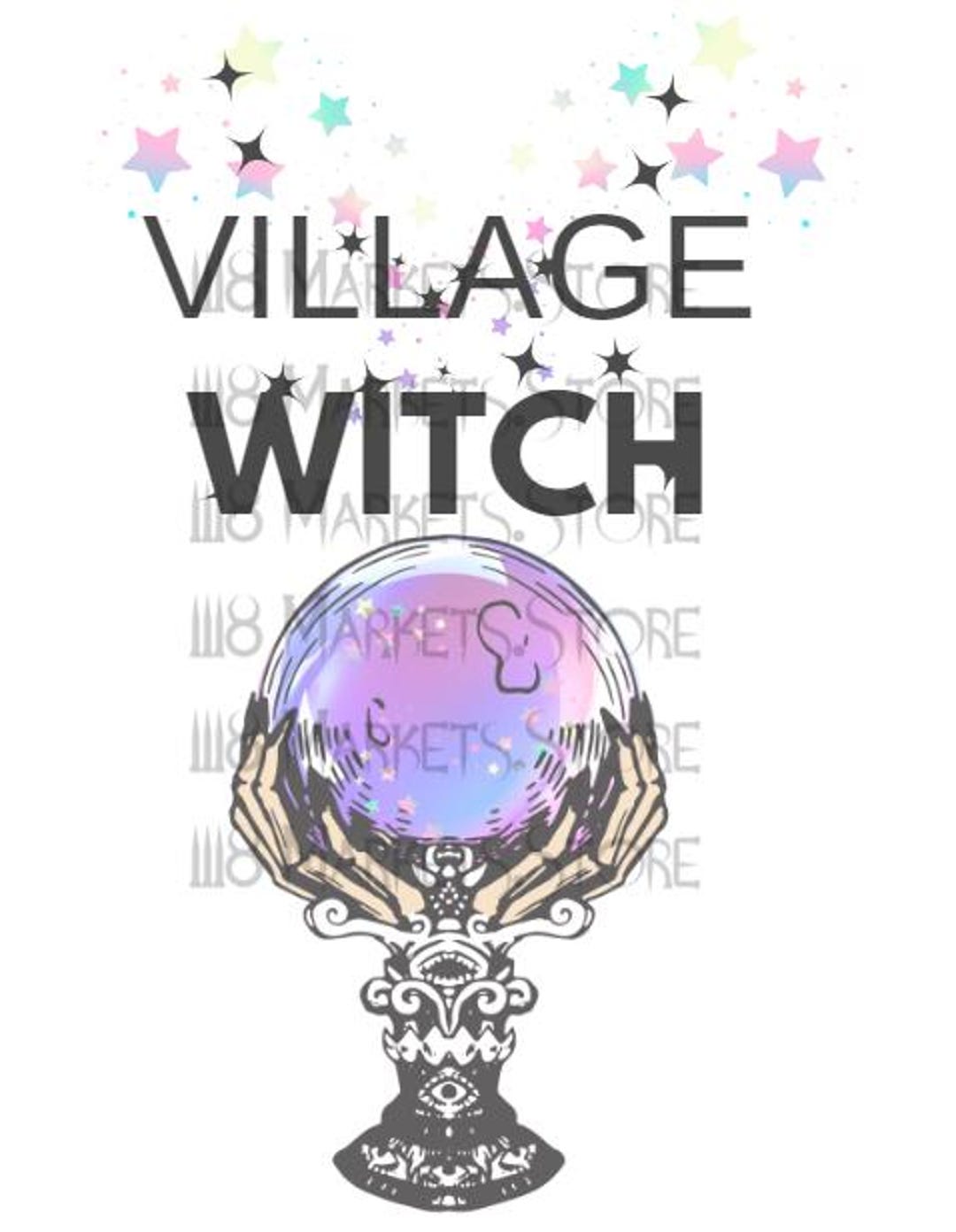 Village Witch, Goth, Spooky, Crystal Ball - Etsy