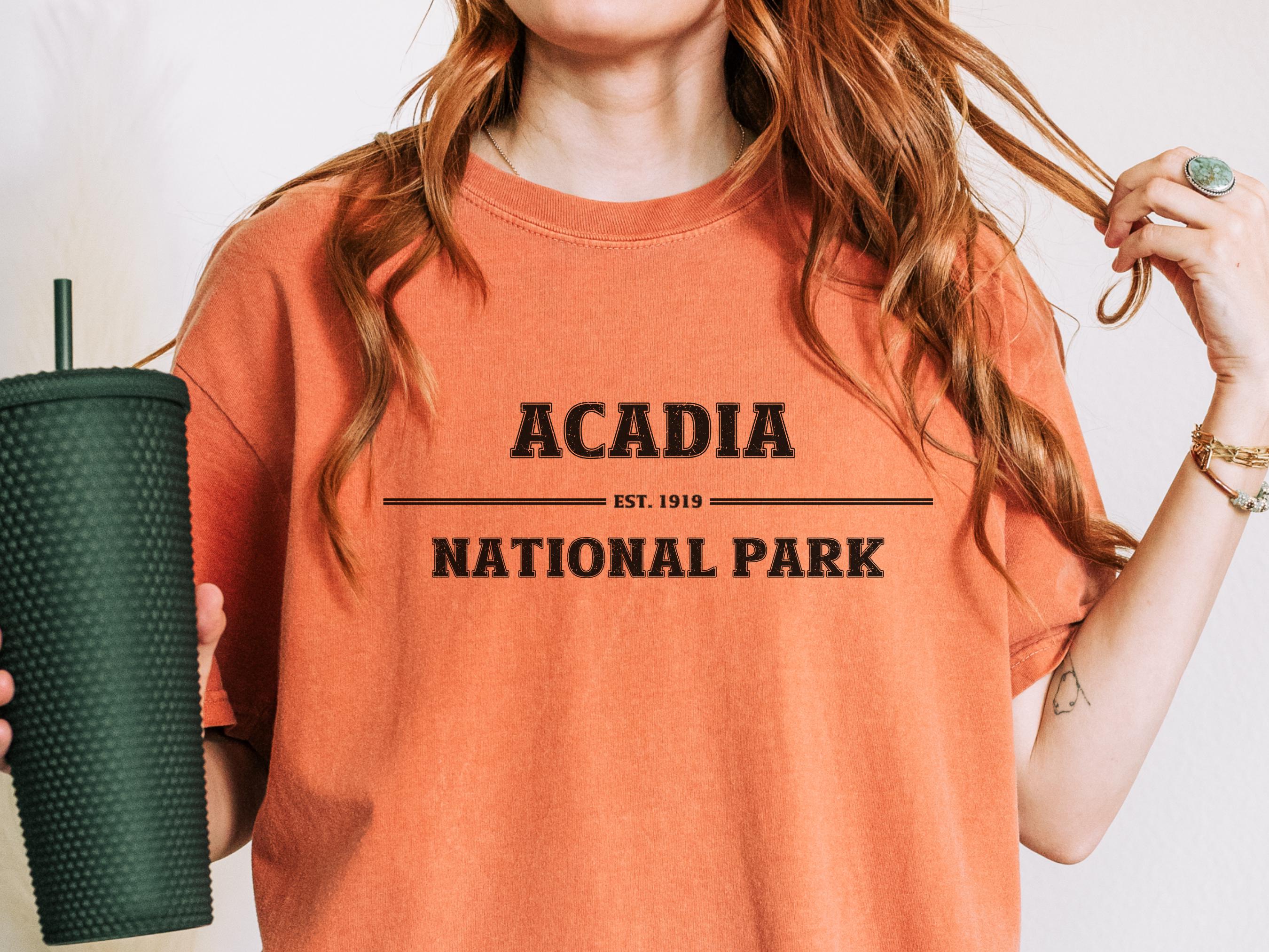 Acadia National Park Shirt, Acadia Park Collegiate Tshirt, National ...