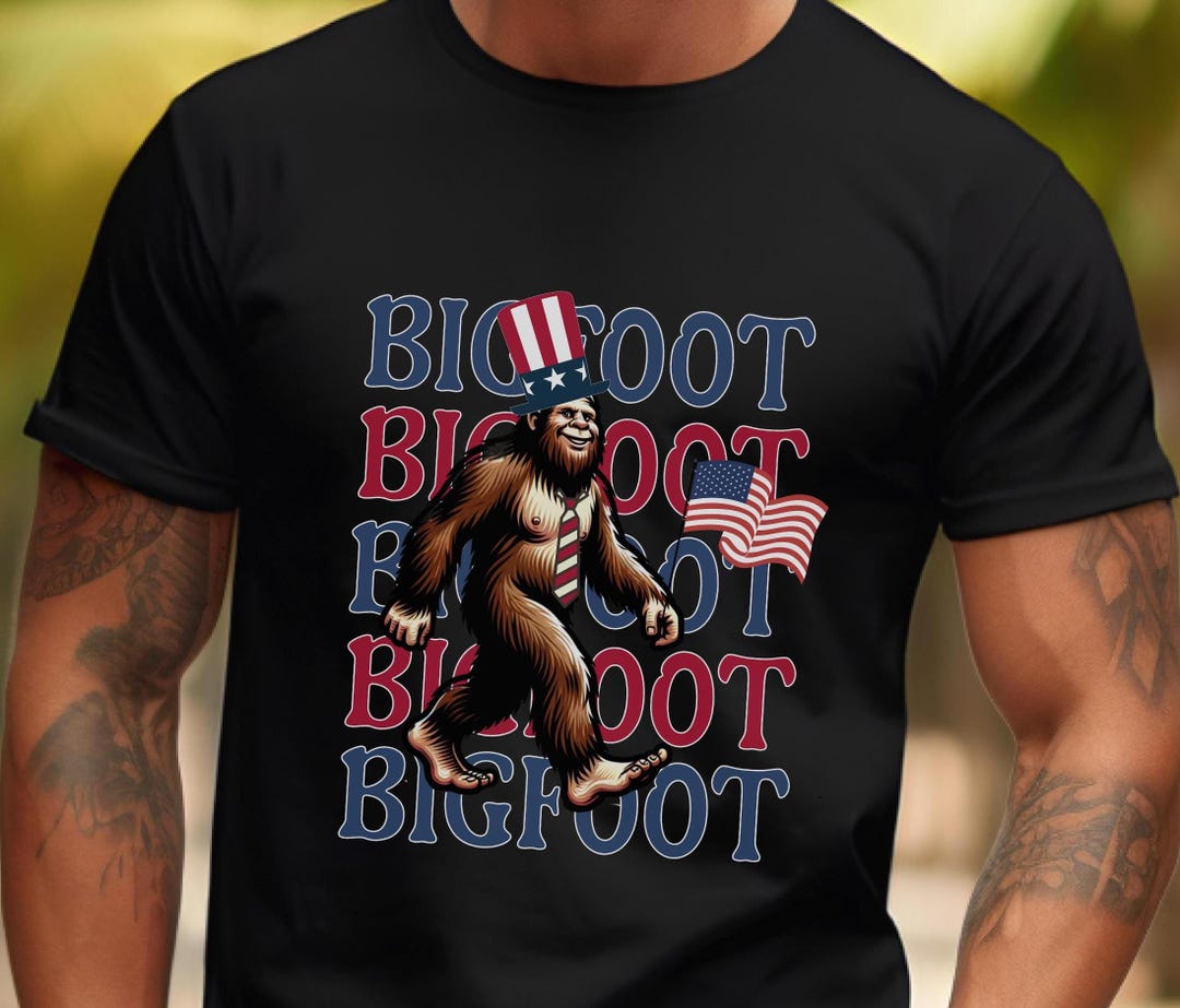 Patriotic Bigfoot Election Shirt, 2024 Election Bigfoot, Funny Election ...
