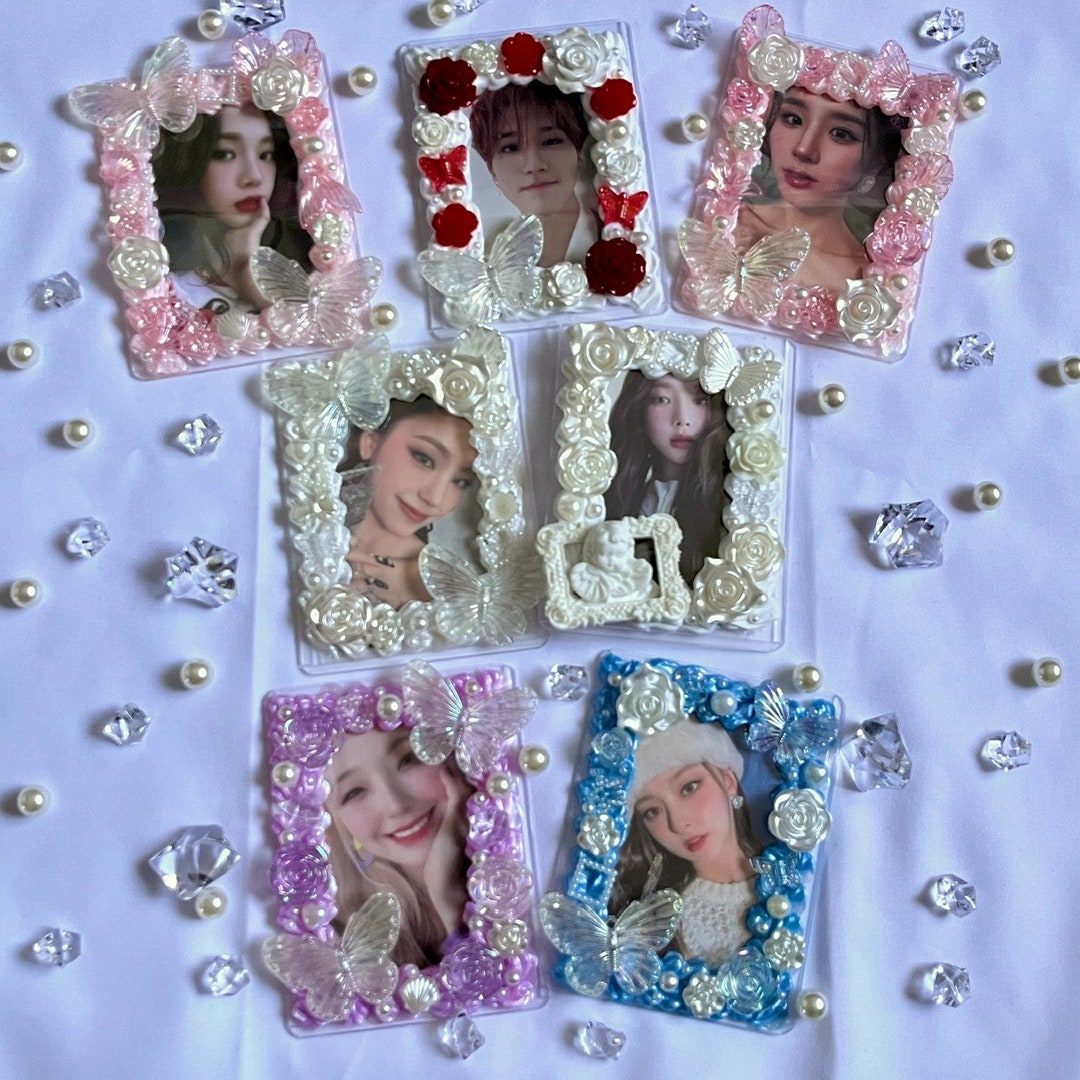 PREMADE Kpop Cream Toploader Deco Photocard Collection Korean Aesthetic ...