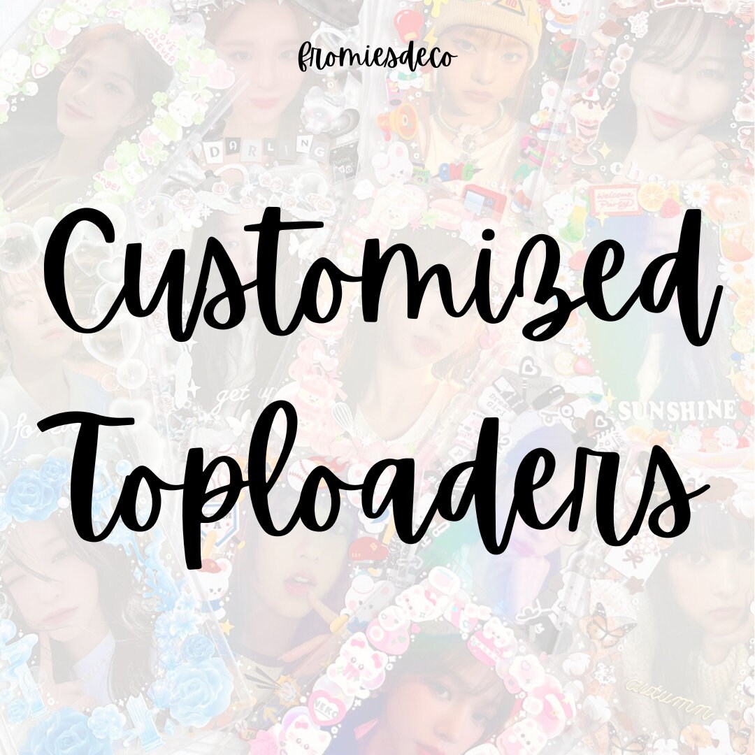 Kpop Anime Toploader Customised Kpop Deco Photocard Holder Kpop ...