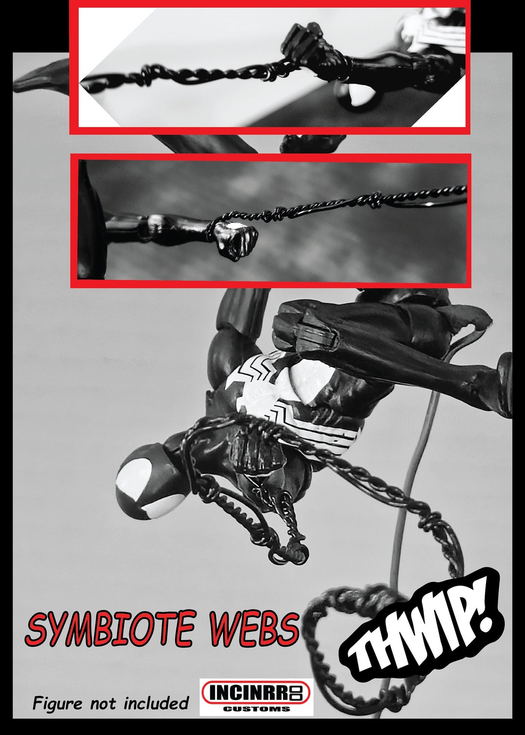 Marvel Legends Black Spiderman or Venom Webs - Etsy