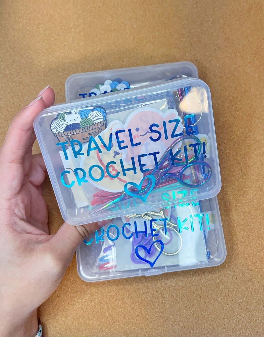 Crochet Kit | Travel Size | Handmade | Tools | Crocheters | Woman Gift ...
