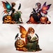 Halloween Fairies Clipart Bundle – 10 Halloween Themed Fairy ...
