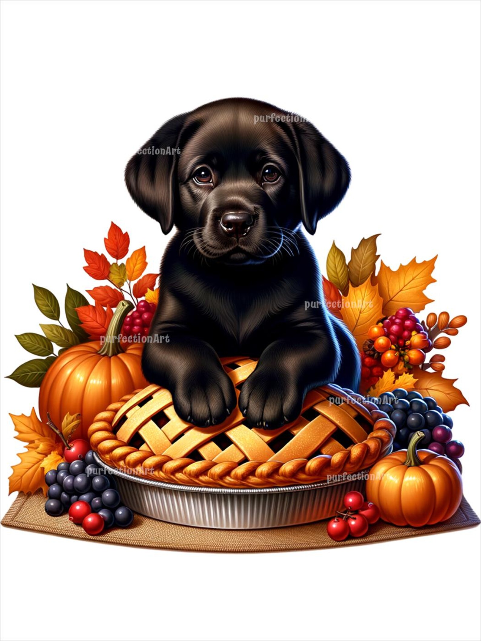 Dogsgiving Clipart Bundle: 20 Beautiful Thanksgiving-themed Dog PNG ...