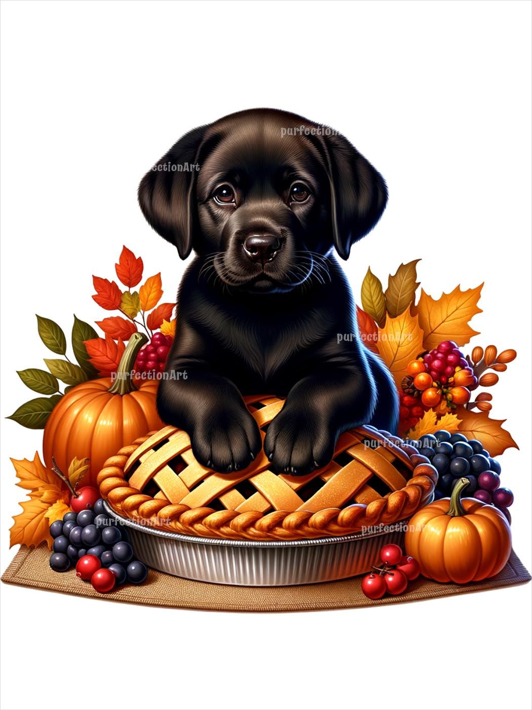 Dogsgiving Clipart Bundle: 20 Beautiful Thanksgiving-themed Dog PNG ...