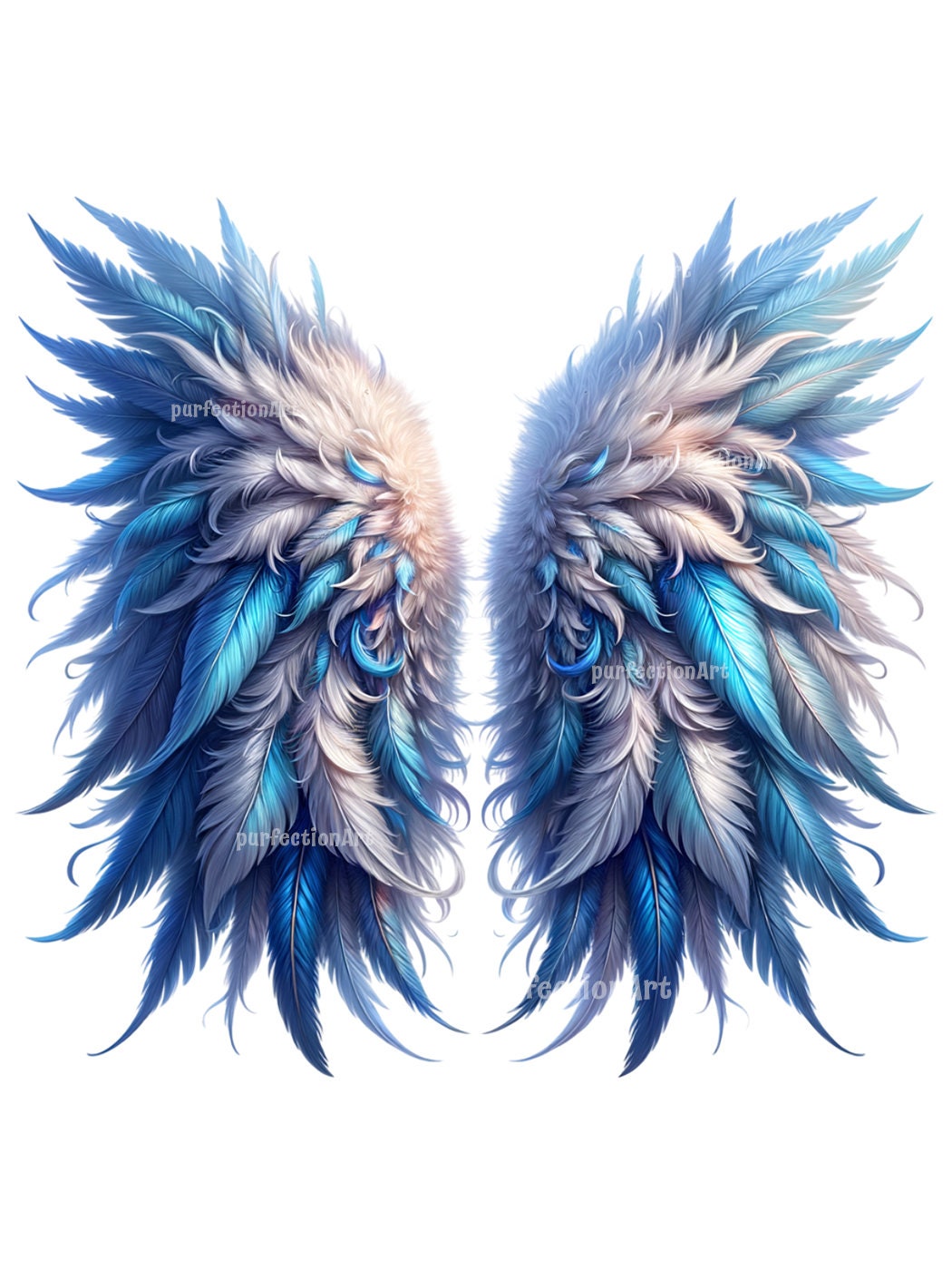 Feather Wings Clipart Bundle, 13 Beautiful Soft and Fluffy Feather ...