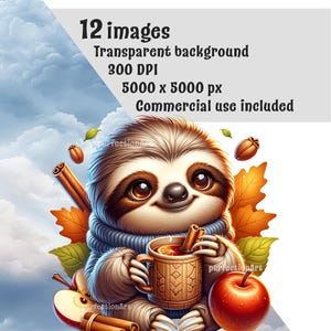 Fall Animals Clipart Bundle – 12 Cute Autumn Animals Including Fox ...