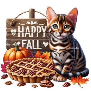 Fall Feast of Pets Clipart Bundle, 15 Fall Themed Foods and Drinks With ...