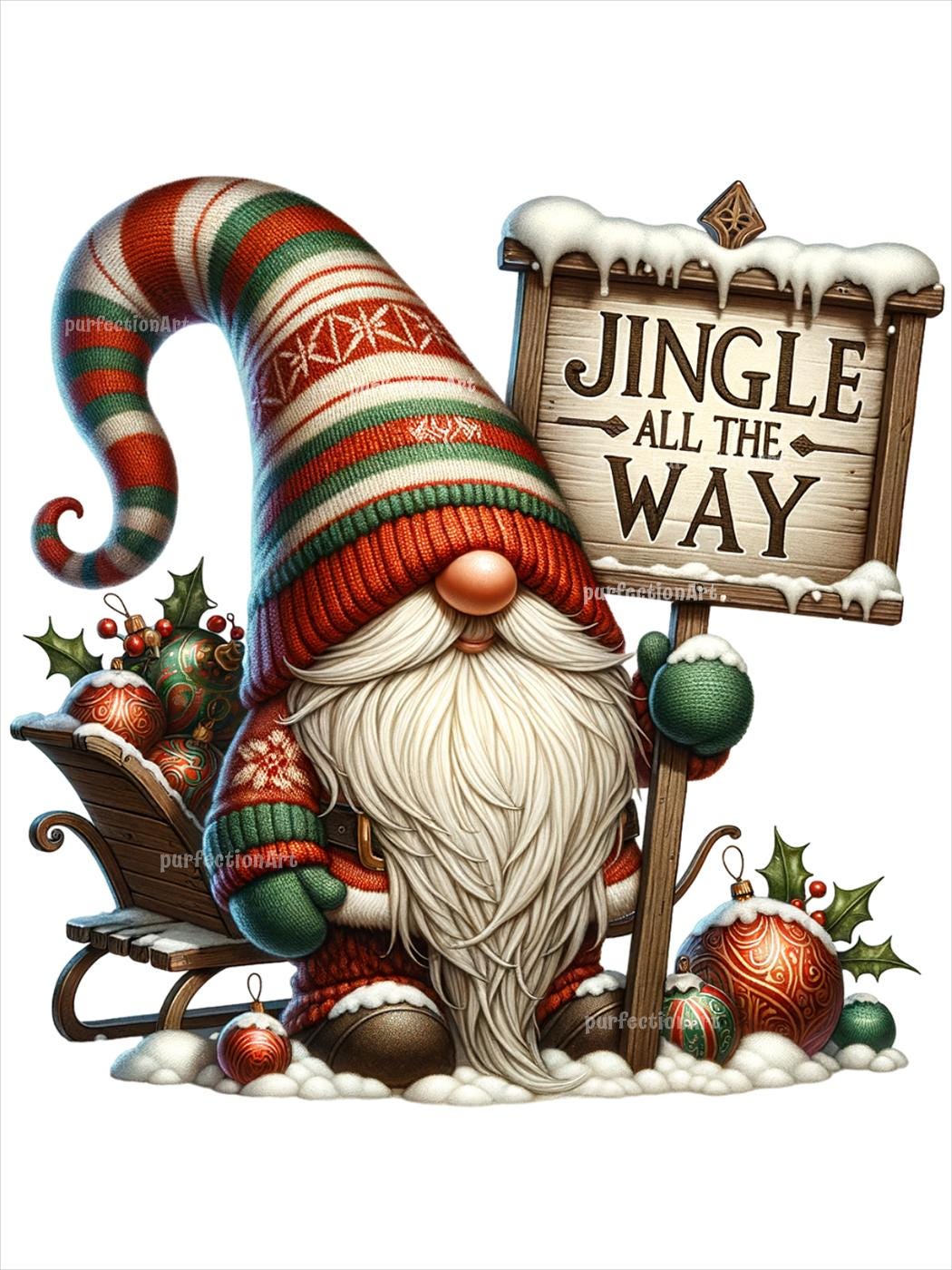Christmas Gnomes Clipart Bundle, 11 Festive and Whimsical Christmas ...