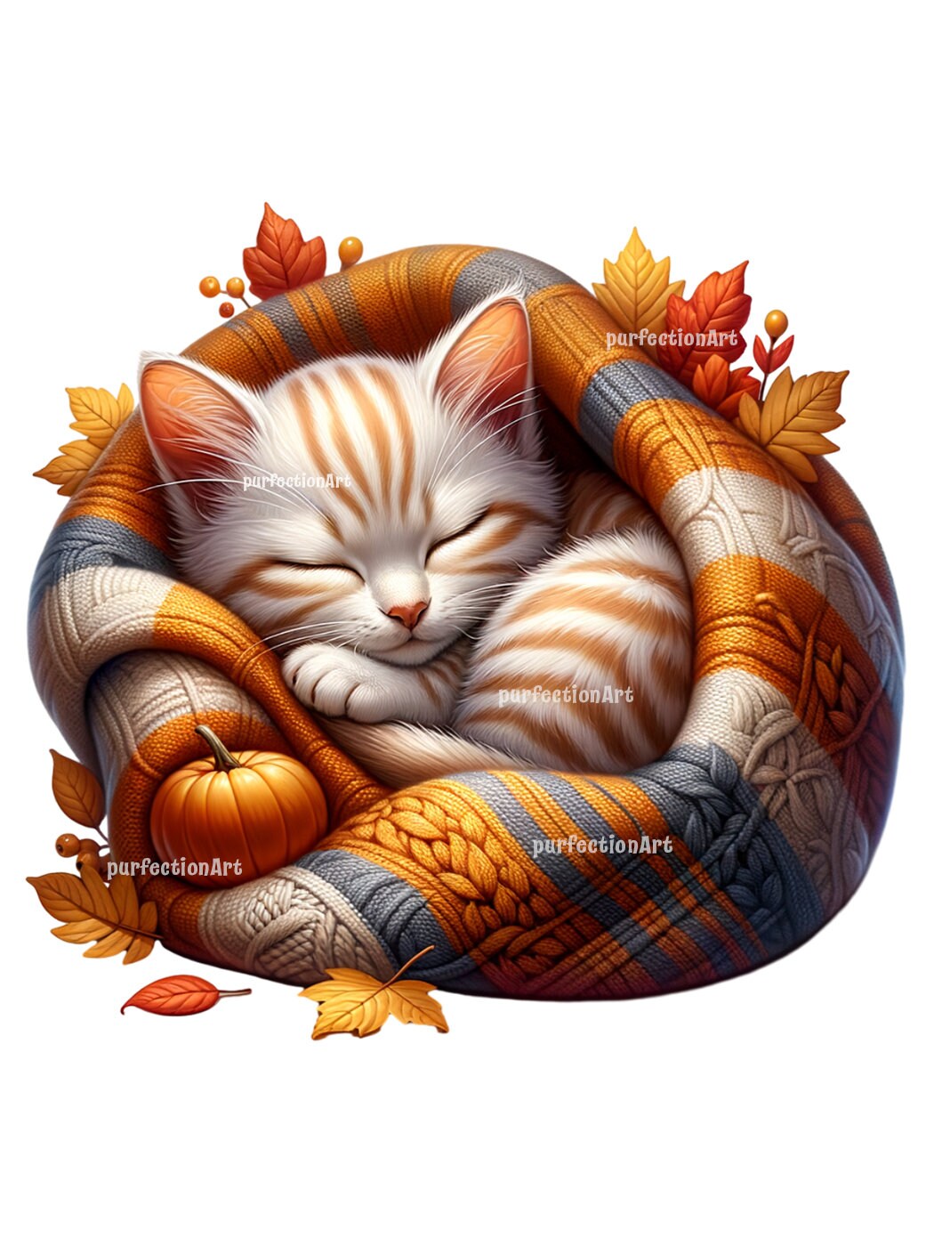 Catsgiving Clipart Bundle: 20 Beautiful Thanksgiving-themed Cat PNG ...