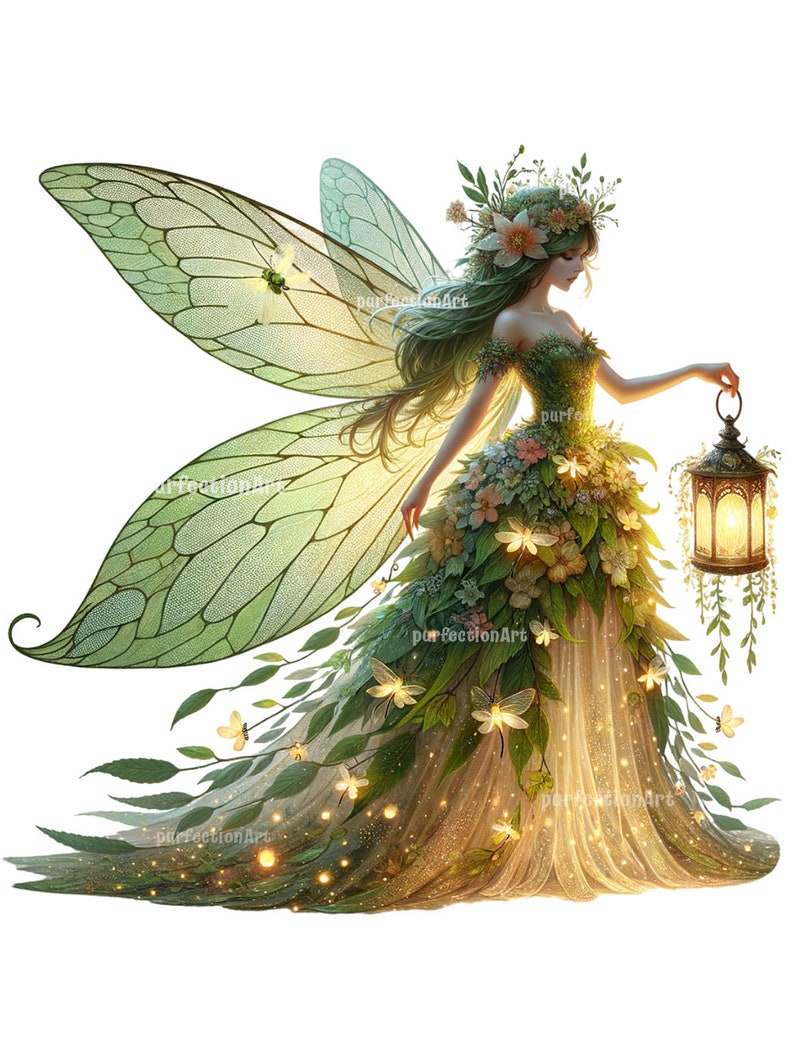 Earth Fairies Clipart Bundle, 10 Beautiful Nature Themed Fairy PNG ...