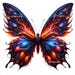 Fire Butterflies Clipart Bundle, 10 Beautiful Fire Themed Butterfly PNG ...