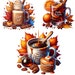 Fall Drinks Clipart Bundle, 12 Delicious and Cozy Looking Fall Themed ...
