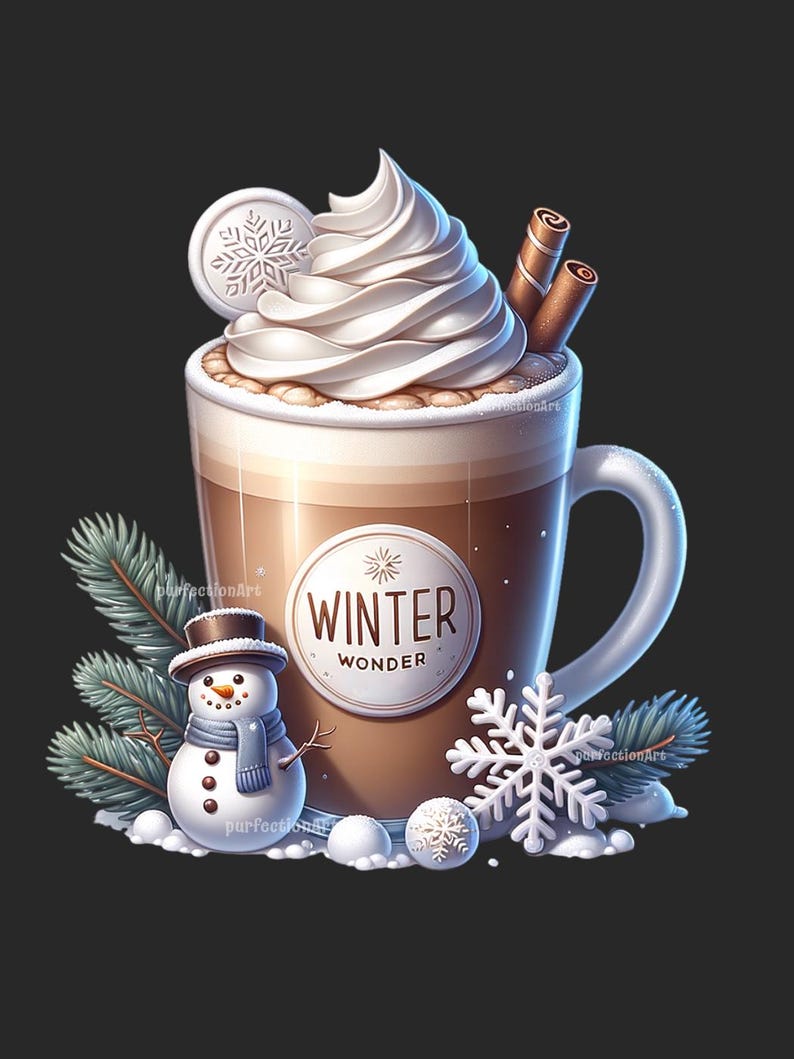 Winter Drinks Clipart Bundle, 18 Delicious and Cozy Looking Winter ...