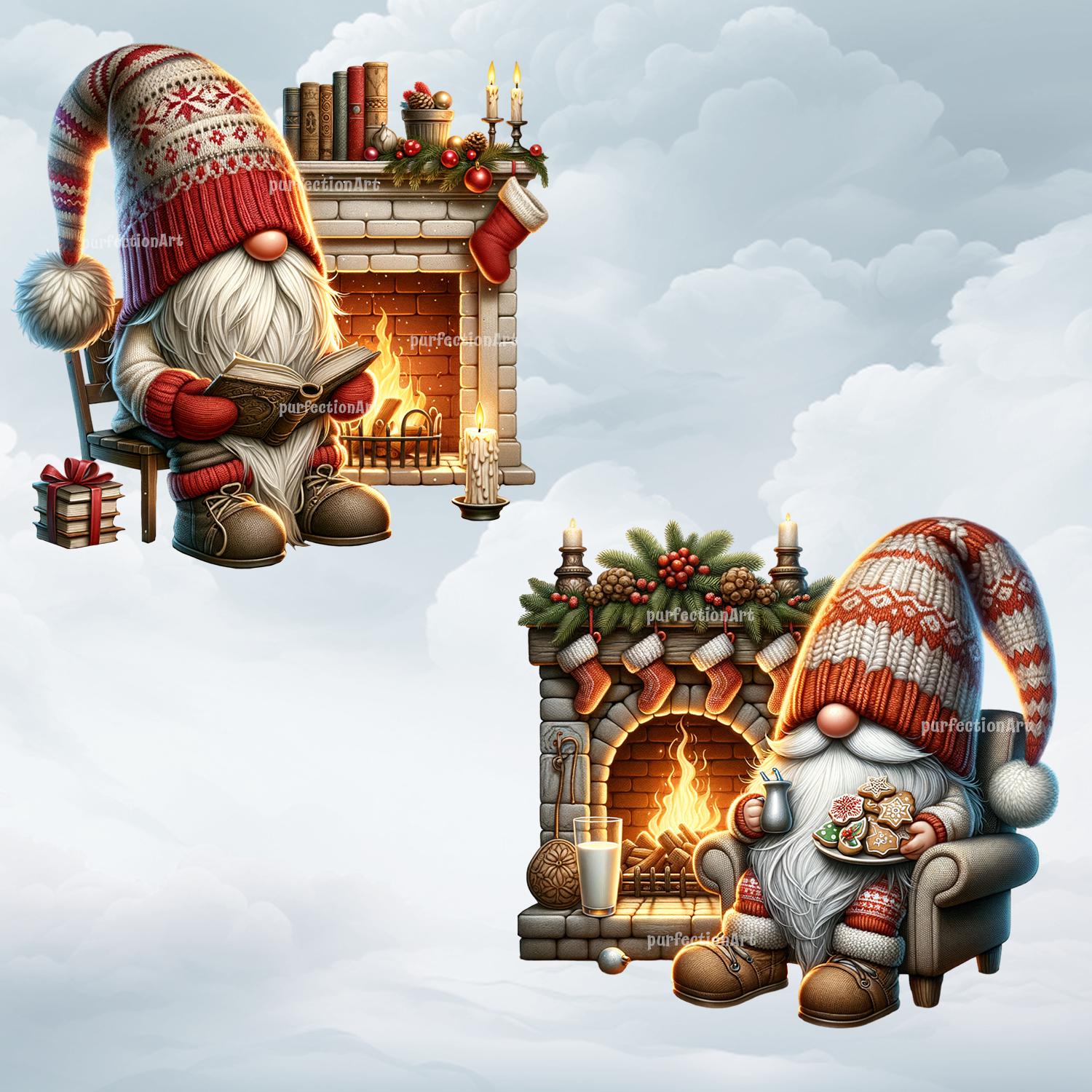 Cozy Winter Gnomes Clipart Bundle, 11 Cozy and Cute Winter Themed ...