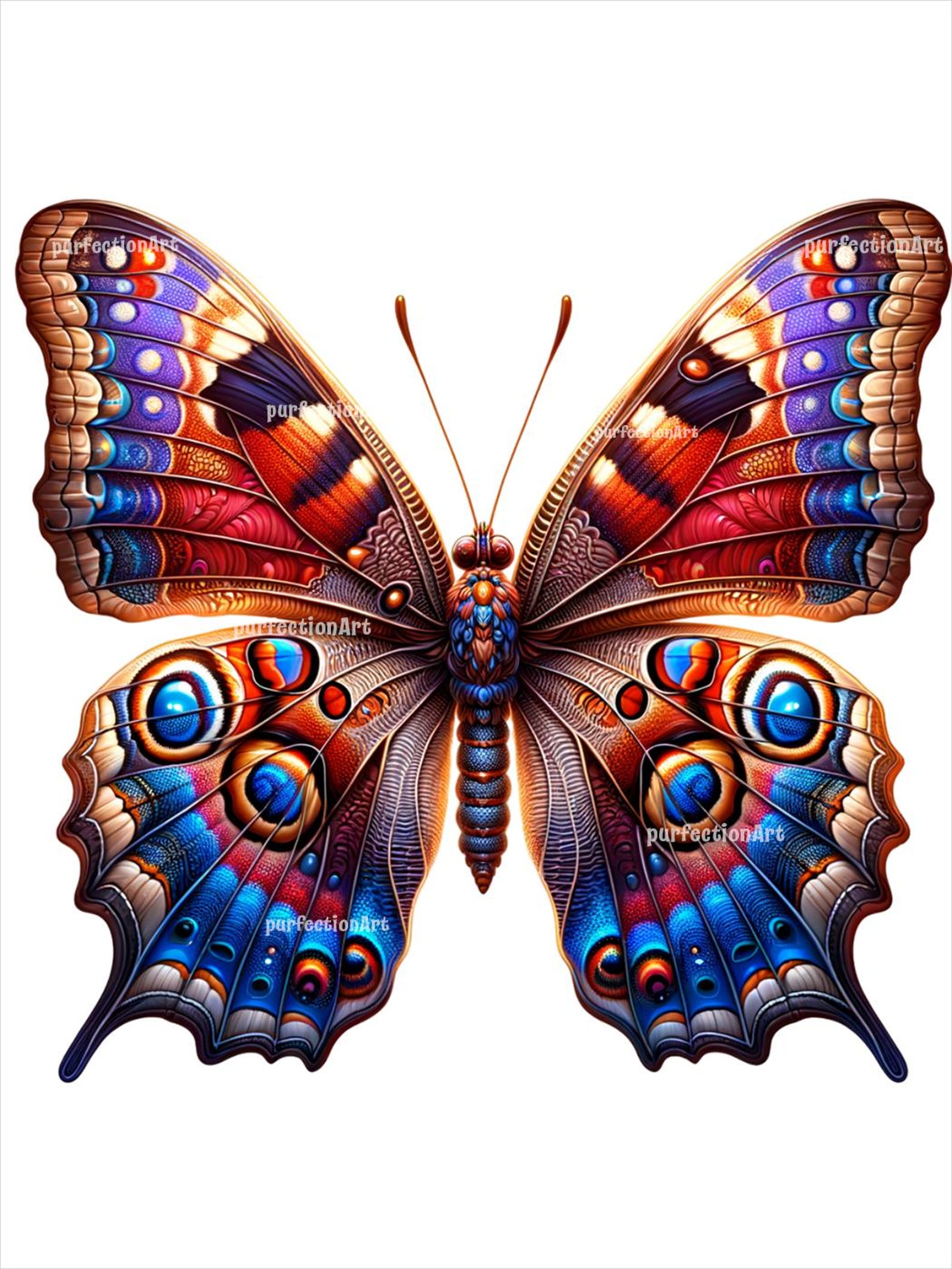 Earth Butterflies Clipart Bundle, 10 Beautiful Nature Themed Butterfly ...