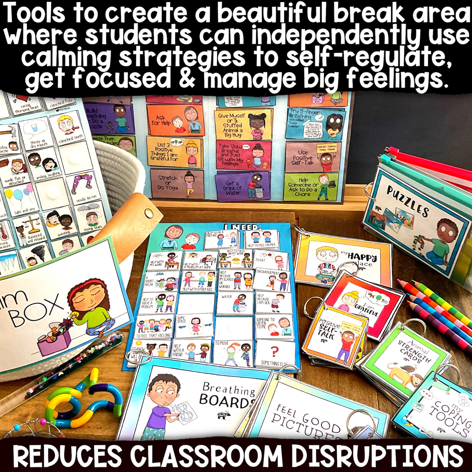 CALM DOWN CORNER: Classroom Management Social Emotional Learning Coping ...