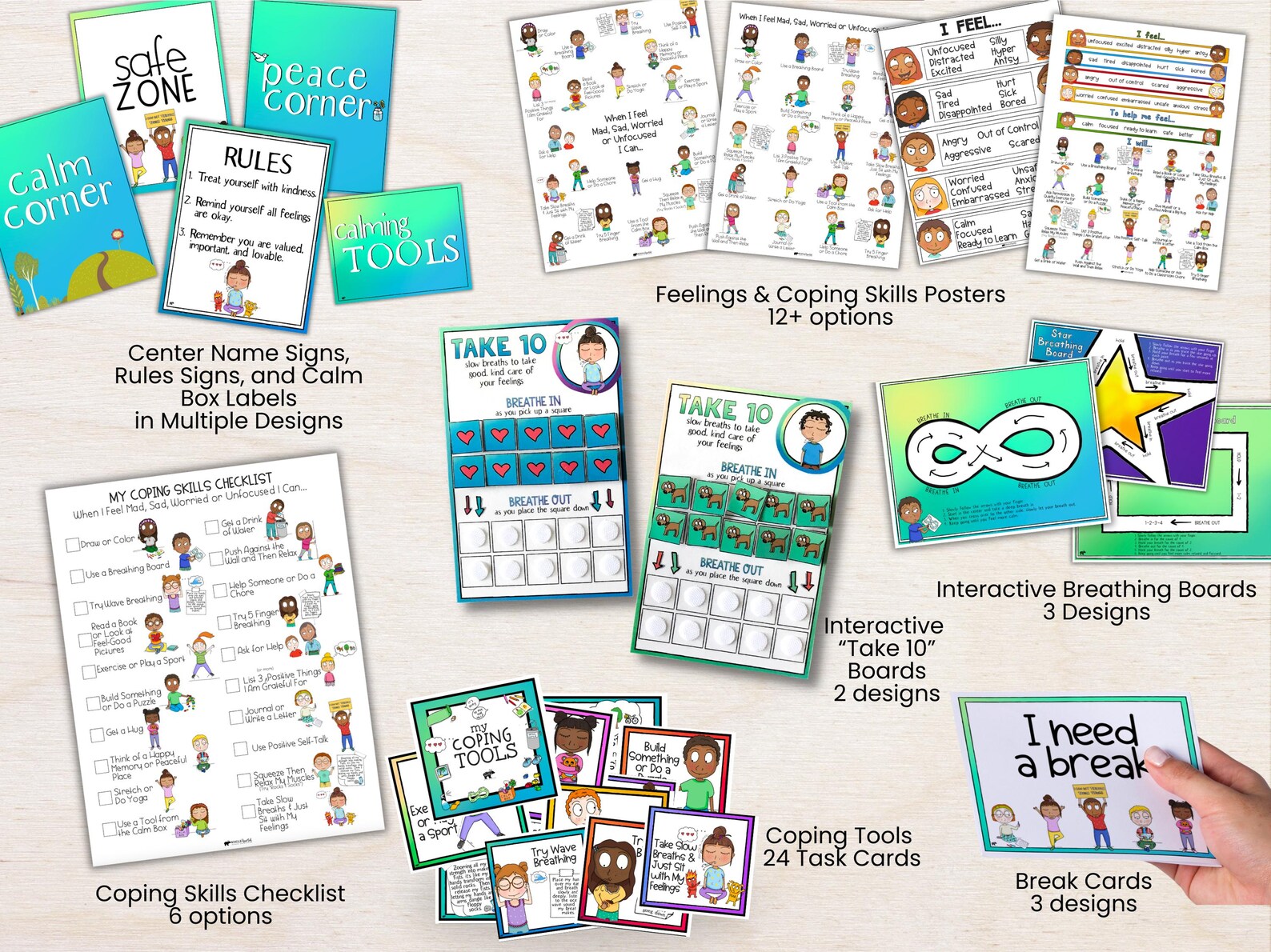 CALM DOWN CORNER: Classroom & Home Calm Kit, Sel Coping Tools ...