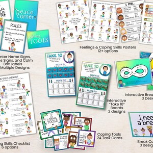 CALM DOWN CORNER: Classroom & Home Calm Kit, Sel Coping Tools ...