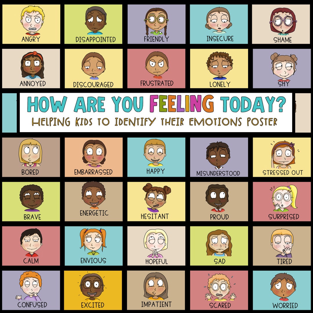 Multicultural Feelings Chart | Emotion Checklist + Poster for SEL ...