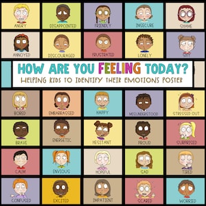 Multicultural Feelings Chart | Emotion Checklist + Poster for SEL ...