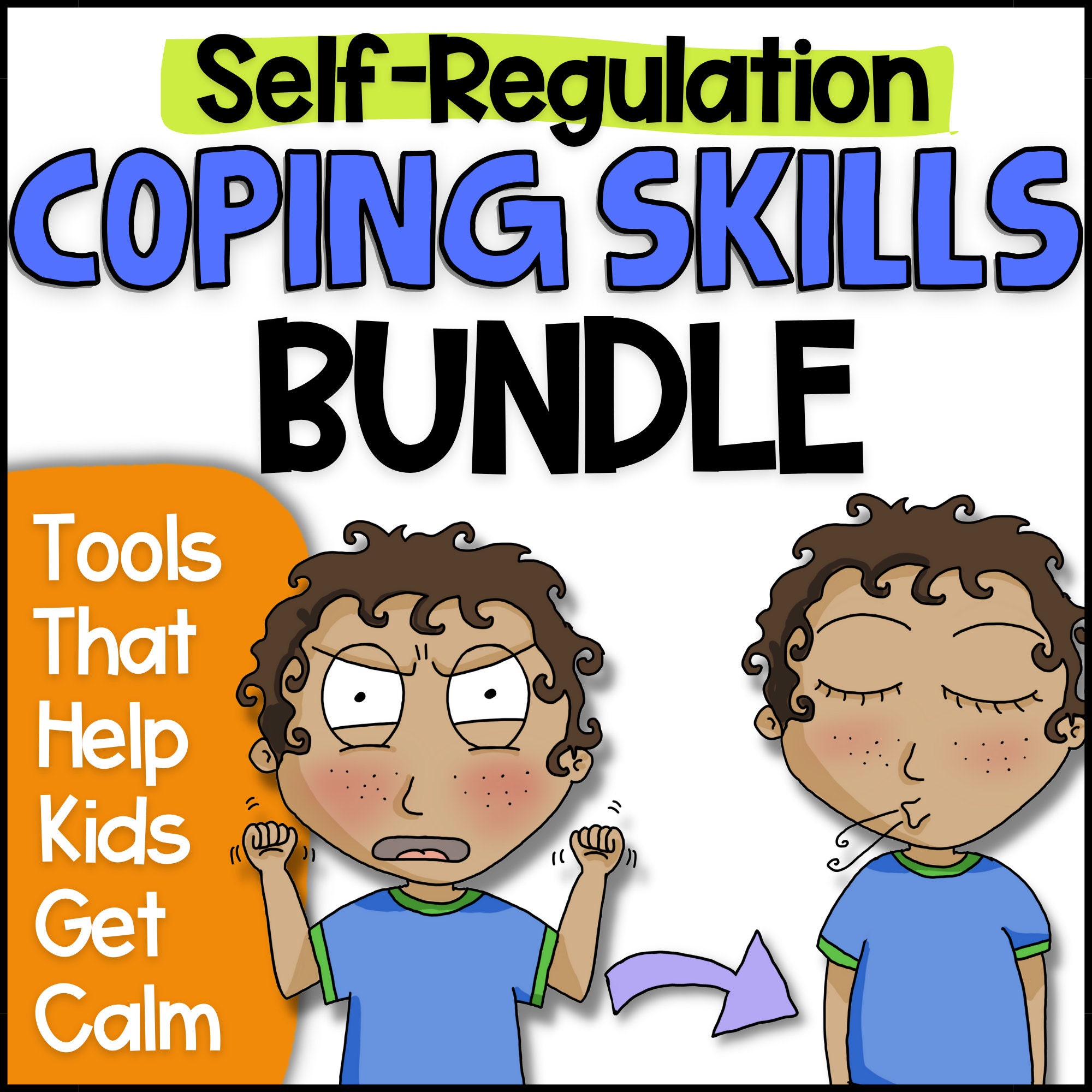 SELF-REGULATION Coping Skills Bundle: Self-regulation Activities Pack ...