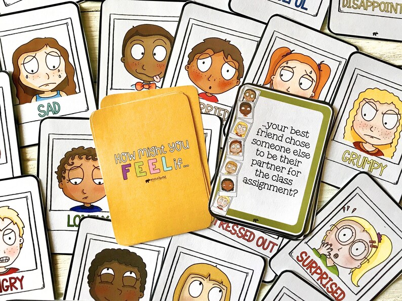 Feelings Card Games for Kids: Emotional Intelligence & Empathy (digital ...