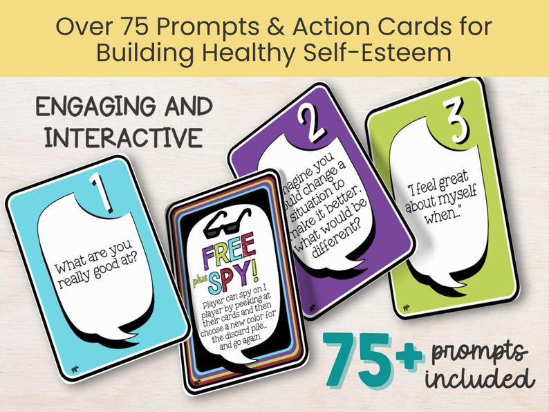 Self-esteem Card Game: Social Emotional Learning (digital Download) - Etsy