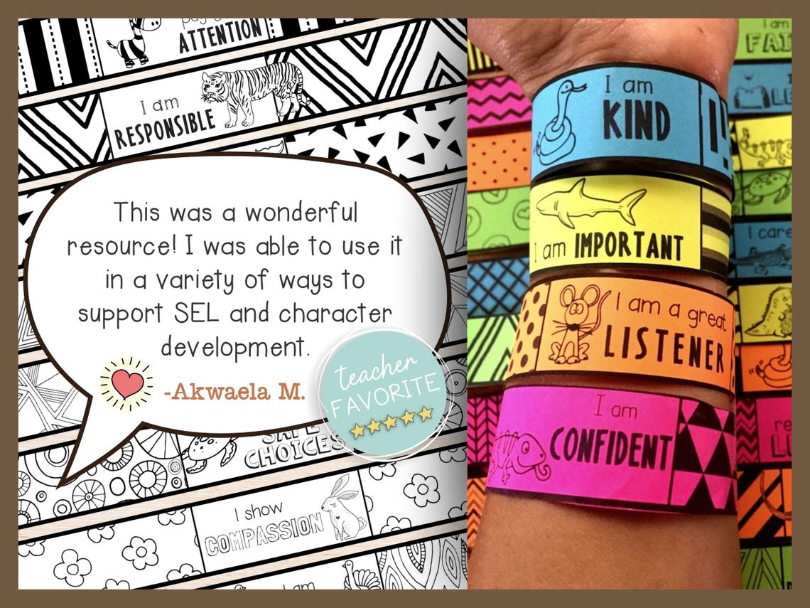 Brag Bracelets - Character Traits, Affirmations & Positive ...