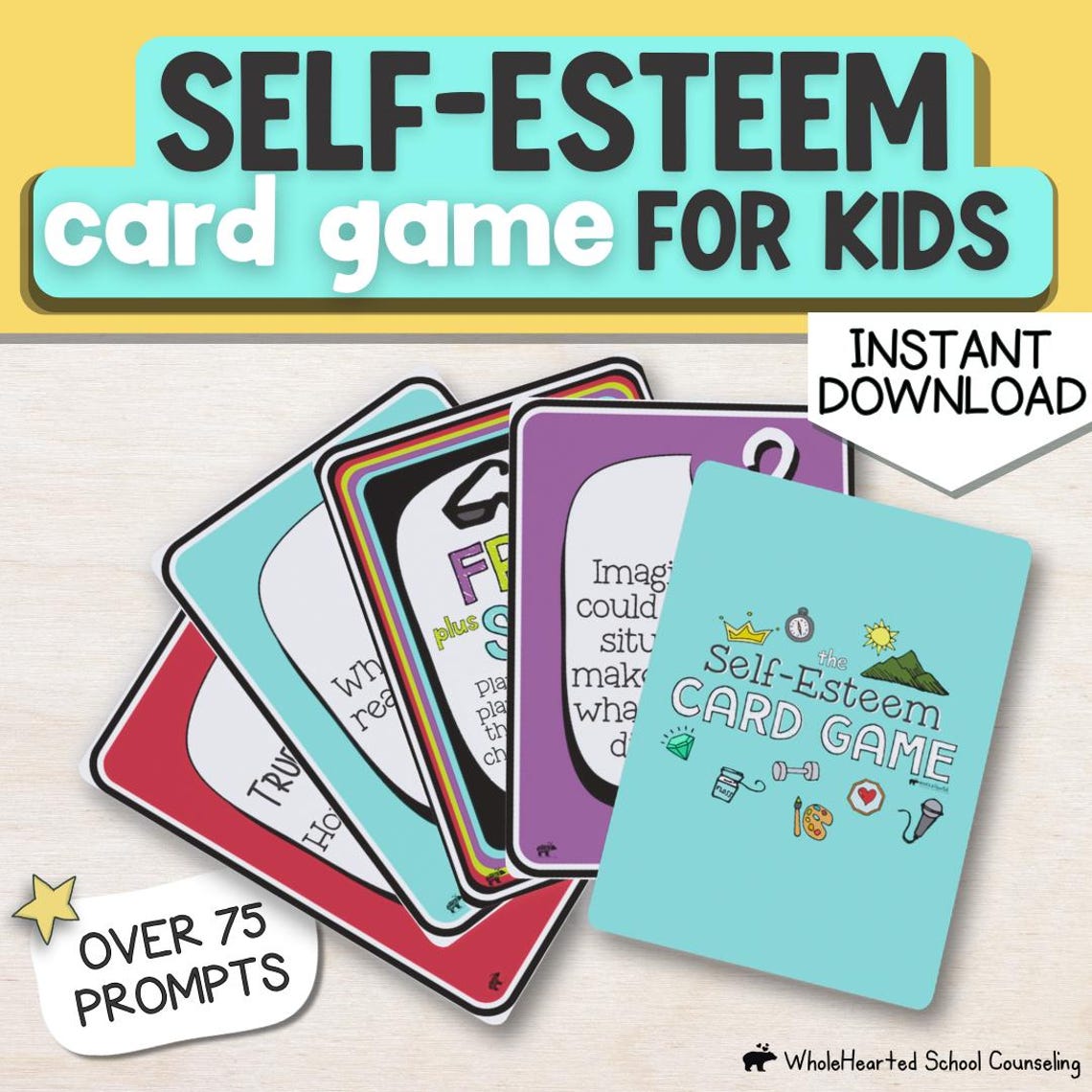 Self-esteem Card Game: Social Emotional Learning (digital Download) - Etsy