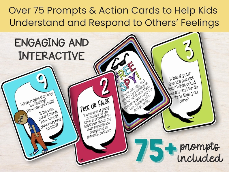 Empathy Counseling Game, Therapy for Kids & Teens, SEL Coping Skills ...
