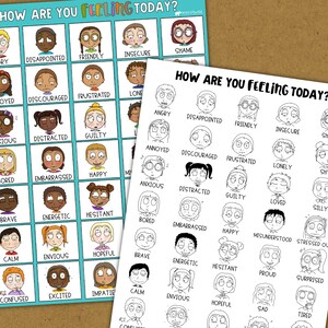 Multicultural Feelings Chart | Emotion Checklist + Poster for SEL ...