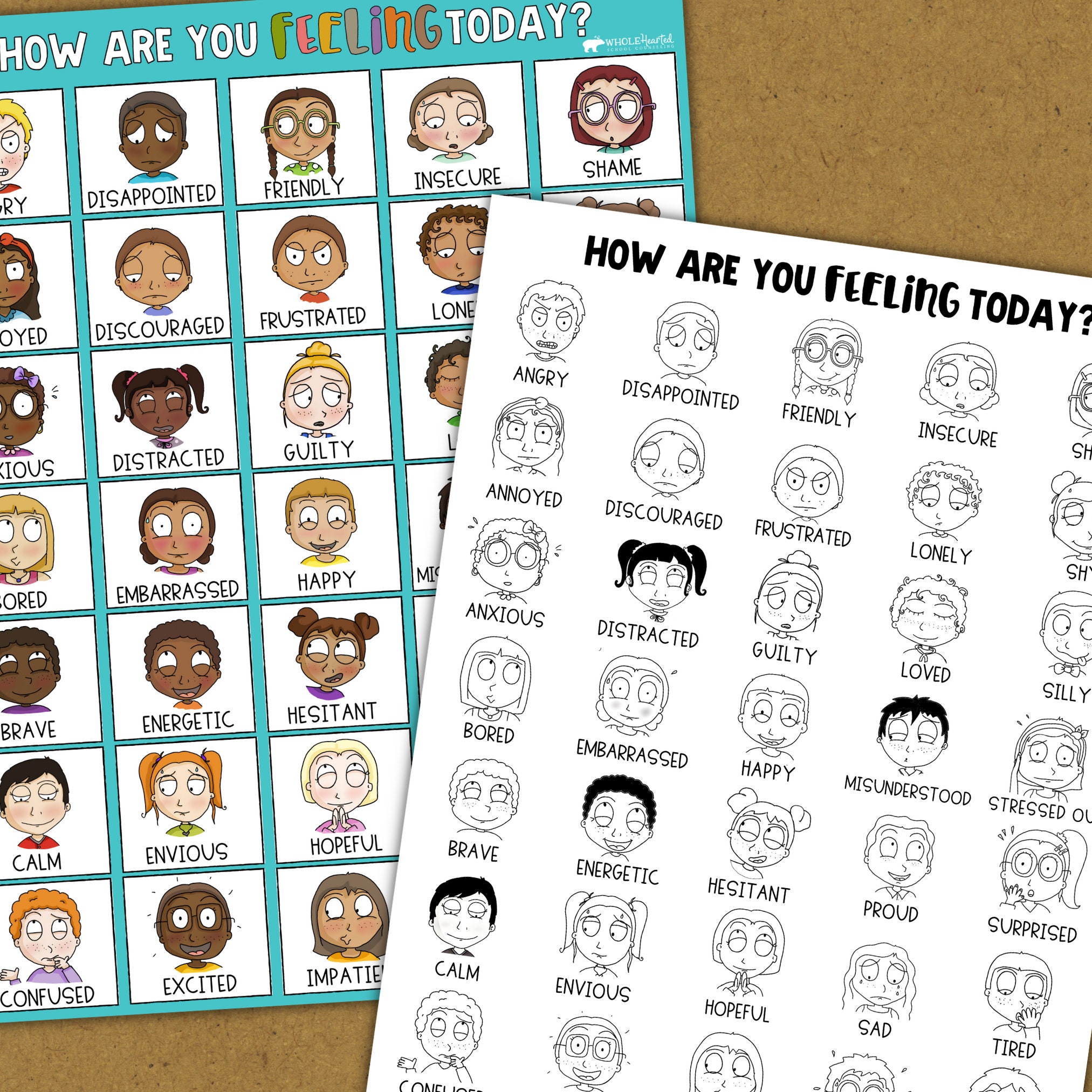 Multicultural Feelings Chart | Emotion Checklist + Poster for SEL ...