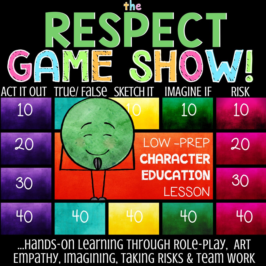 Respect Game Show: Character Education Lesson (digital Download) - Etsy