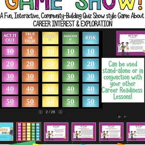 Career Game Show: Interactive SEL Lesson (digital Download) - Etsy