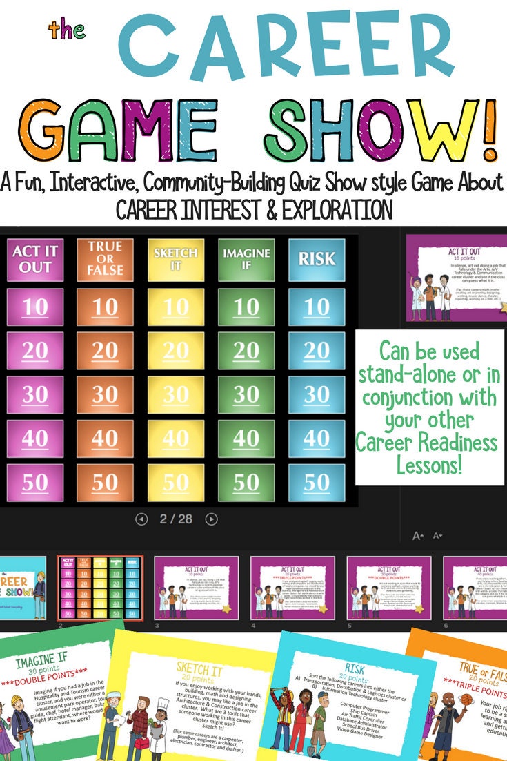 CAREER Game for Kids, Interest & Job Exploration Lesson, Digital School ...