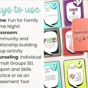 Positive Self-talk Card Game: SEL Therapy for Kids & Teens (digital ...