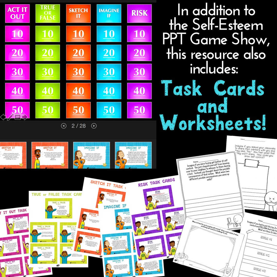 SELF-CONTROL/ Executive Functioning Lesson Social Emotional Distance ...