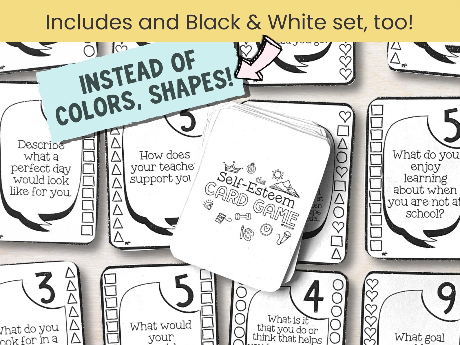 Self-esteem Card Game: Social Emotional Learning (digital Download) - Etsy