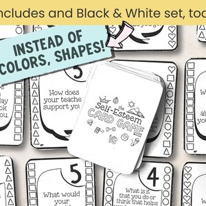 Self-esteem Card Game: Social Emotional Learning (digital Download) - Etsy