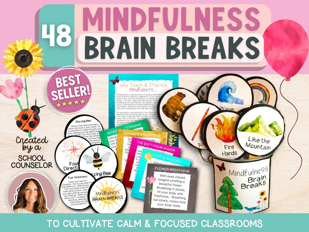 Mindfulness Brain Breaks: Focus + Calm Tools, Coping Skills, Classroom ...