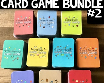 SEL Card Game Bundle: Social Skills, CBT, Mindfulness (digital ...