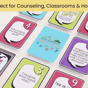 Self-esteem Card Game: Social Emotional Learning (digital Download) - Etsy