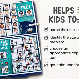 Portable Calm Corner Lap Book: Kids' Self-regulation Tool - Etsy