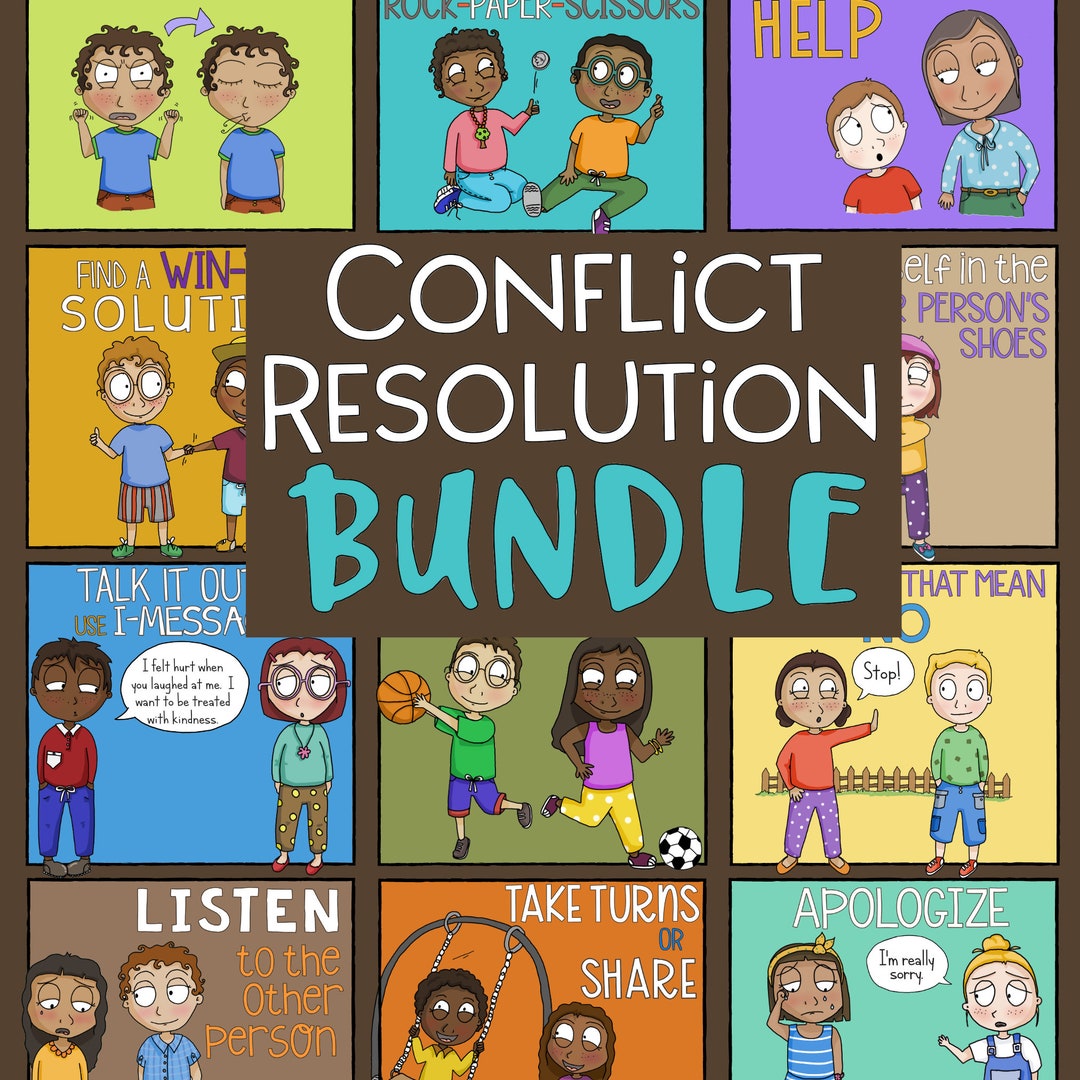 Conflict Resolution Kit for Kids, Peaceful Problem Solving, Classroom ...