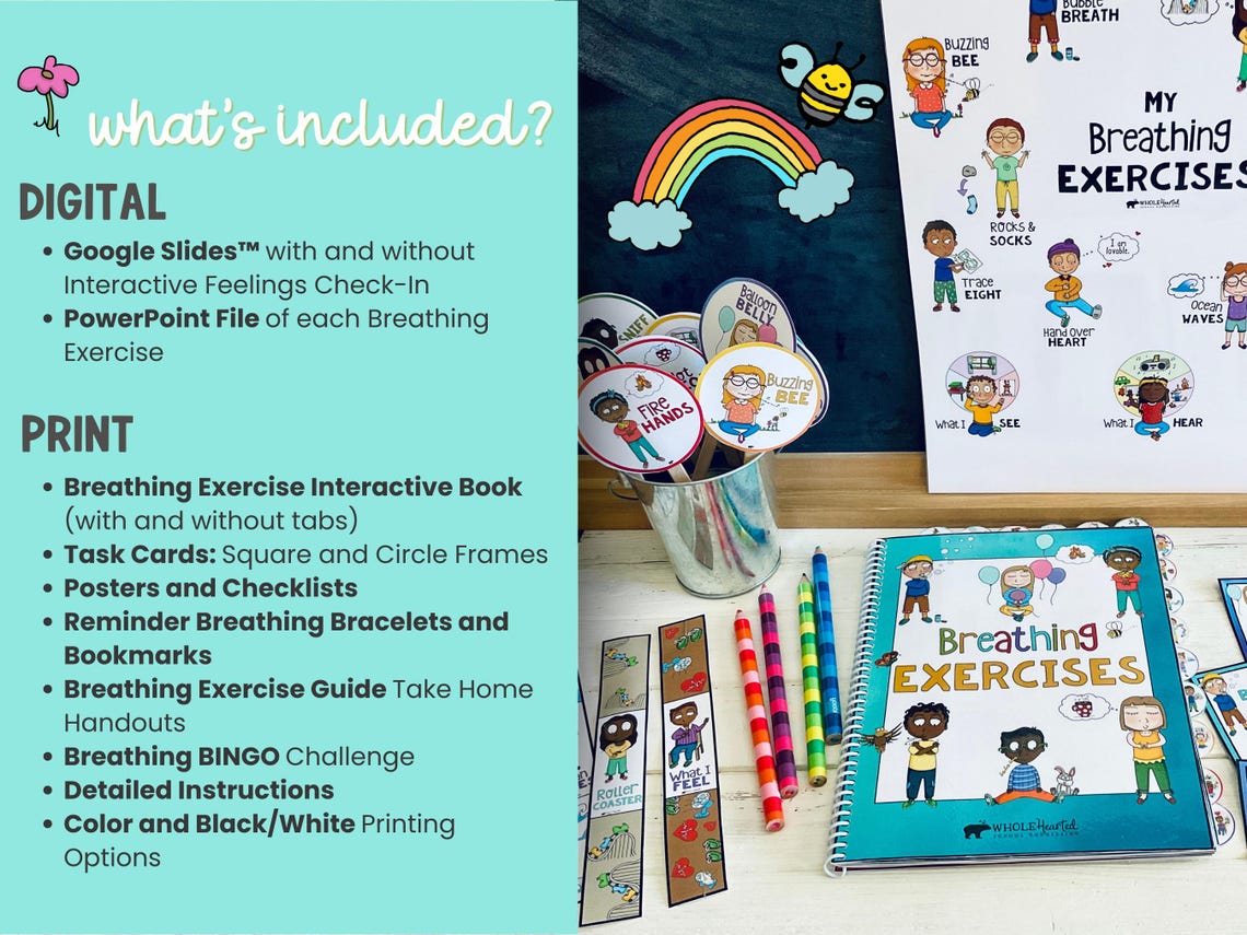 Mindful Breathing Exercises for Kids: Calm Corner SEL Tools (digital ...