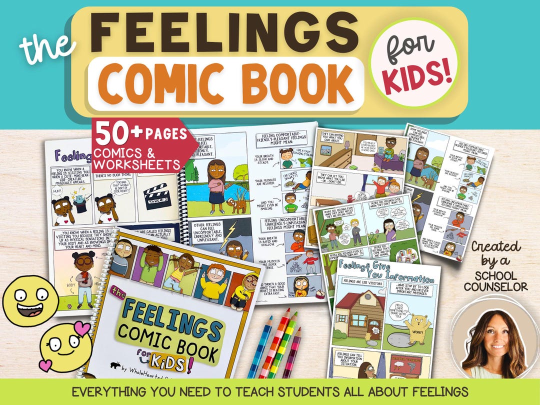 Feelings Comic Book for Kids: SEL Activities & Emotion Workbook ...