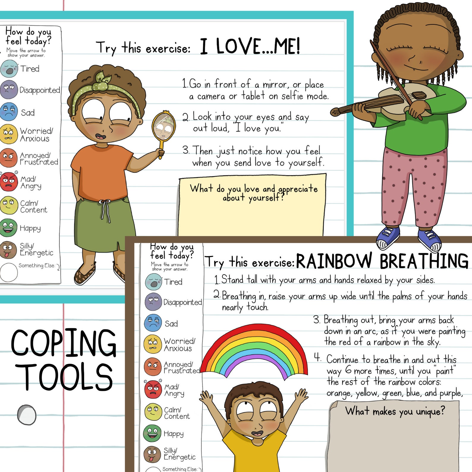 Self-awareness Social Emotional Learning Daily Check-in Journal ...