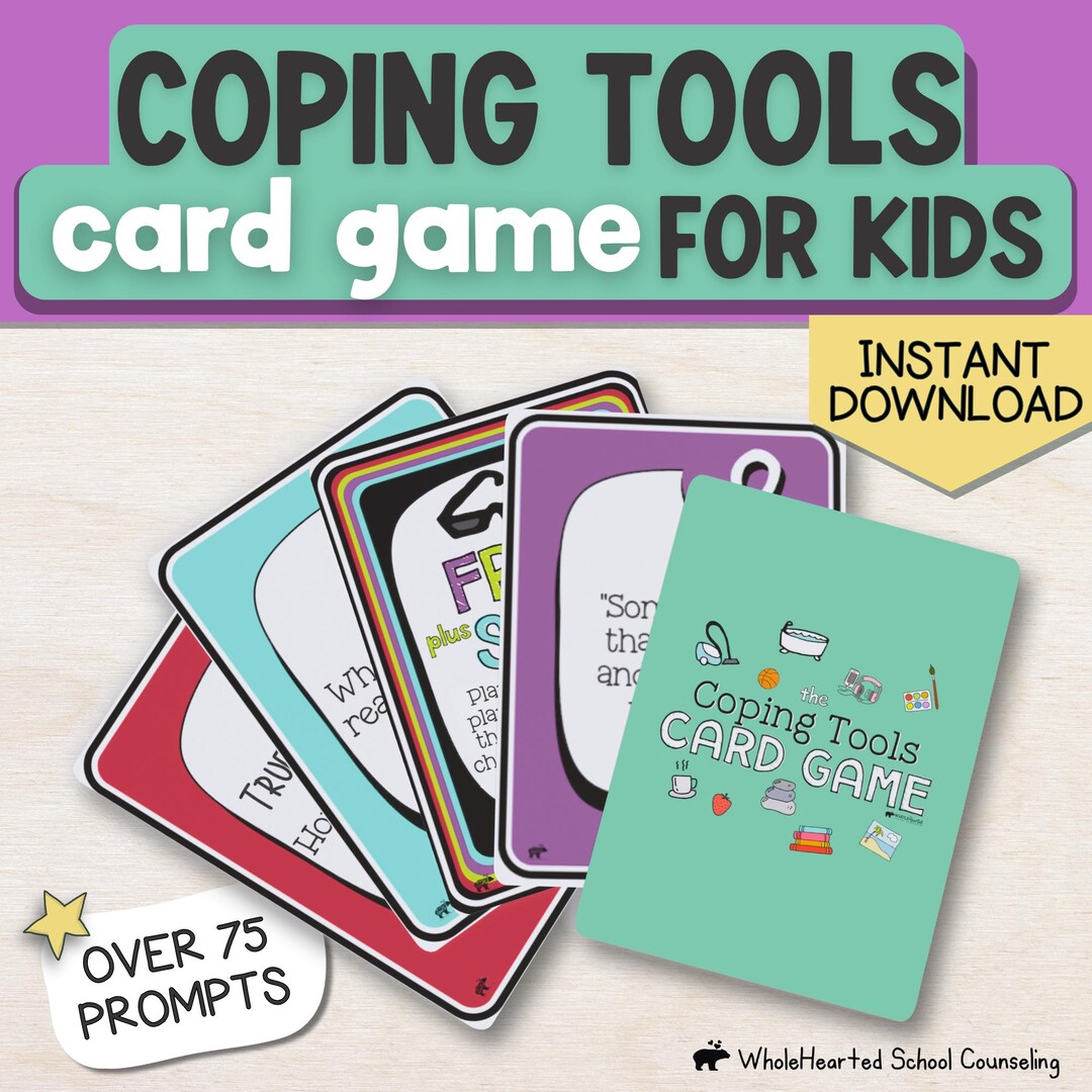 Coping Tools Counseling Game, Therapy for Kids & Teens, SEL Coping ...